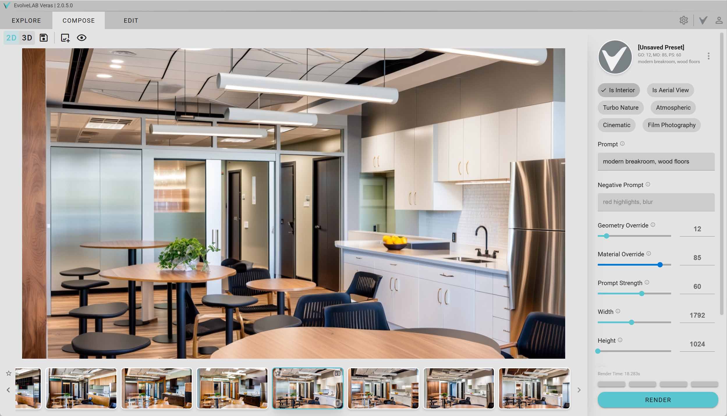 AI-Enhanced Architectural Visualization Workflow Using Enscape and Veras
